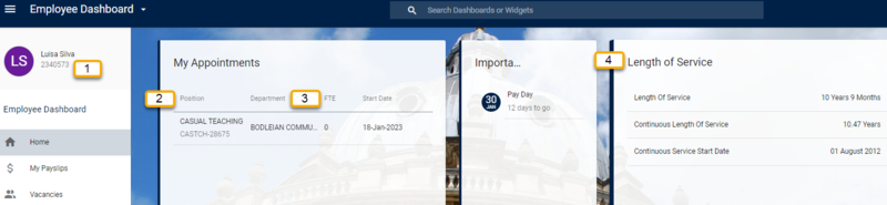 Guide to your HR data | Staff Gateway